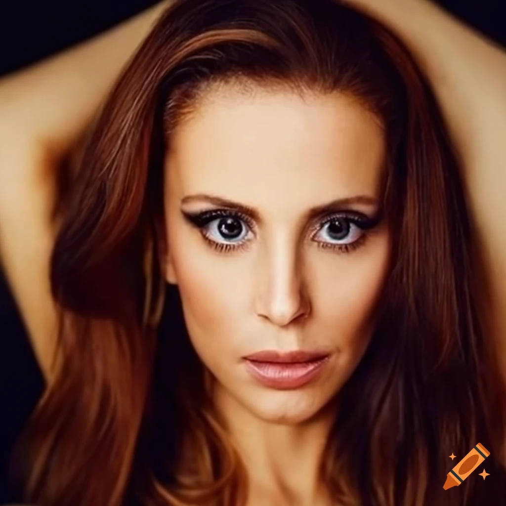 Ana kasparian, closeup face, glamour portrait