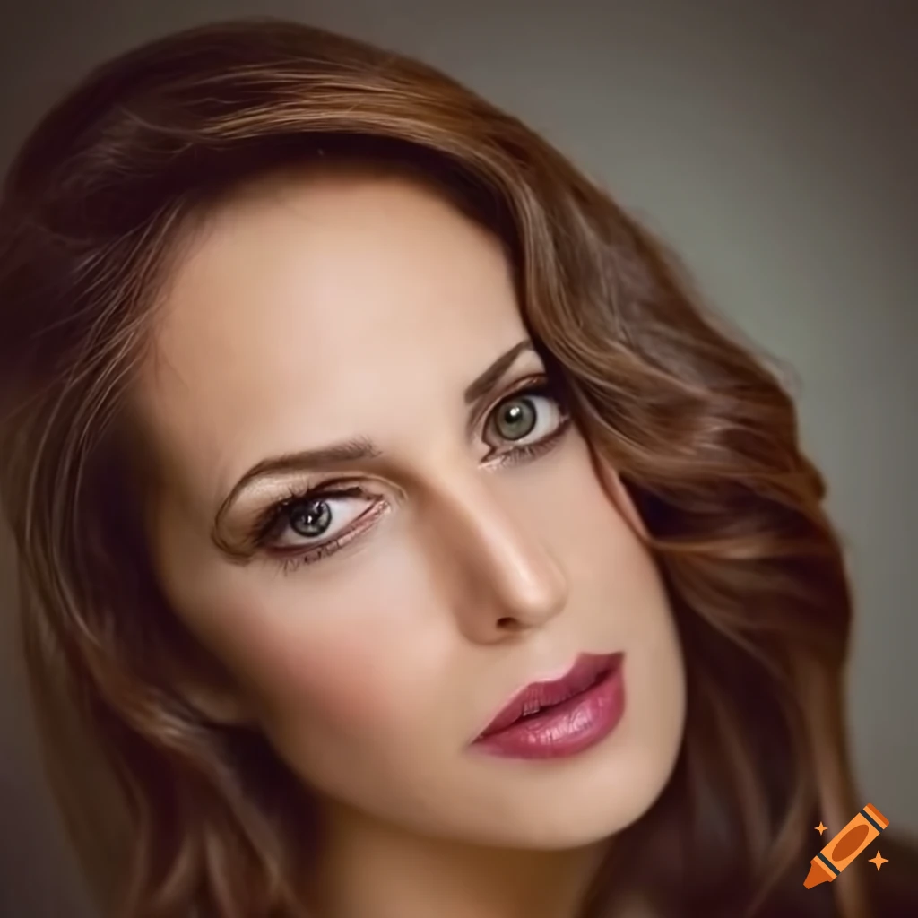 Ana kasparian, closeup face, glamour portrait