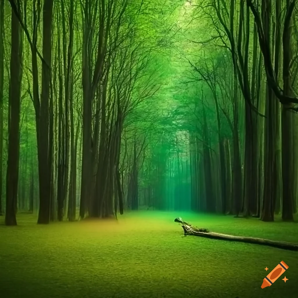 A really green forest