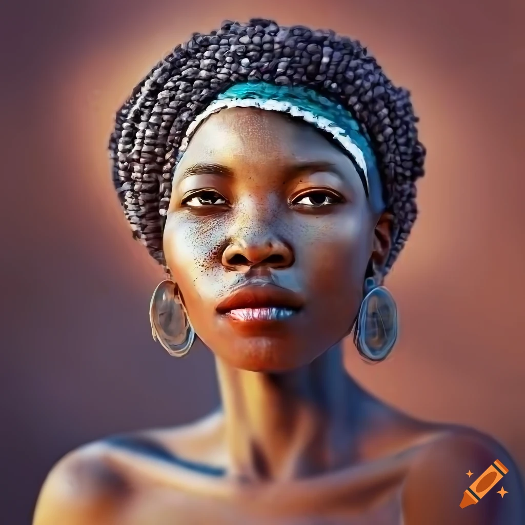 Botswana woman , high resolution , human portrait , high detail ...