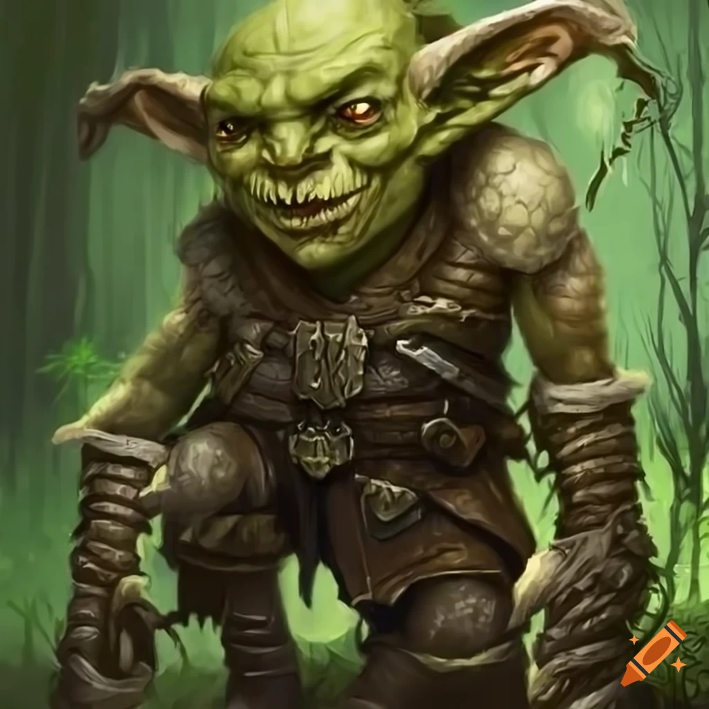 Dungeons and dragons, forest goblin