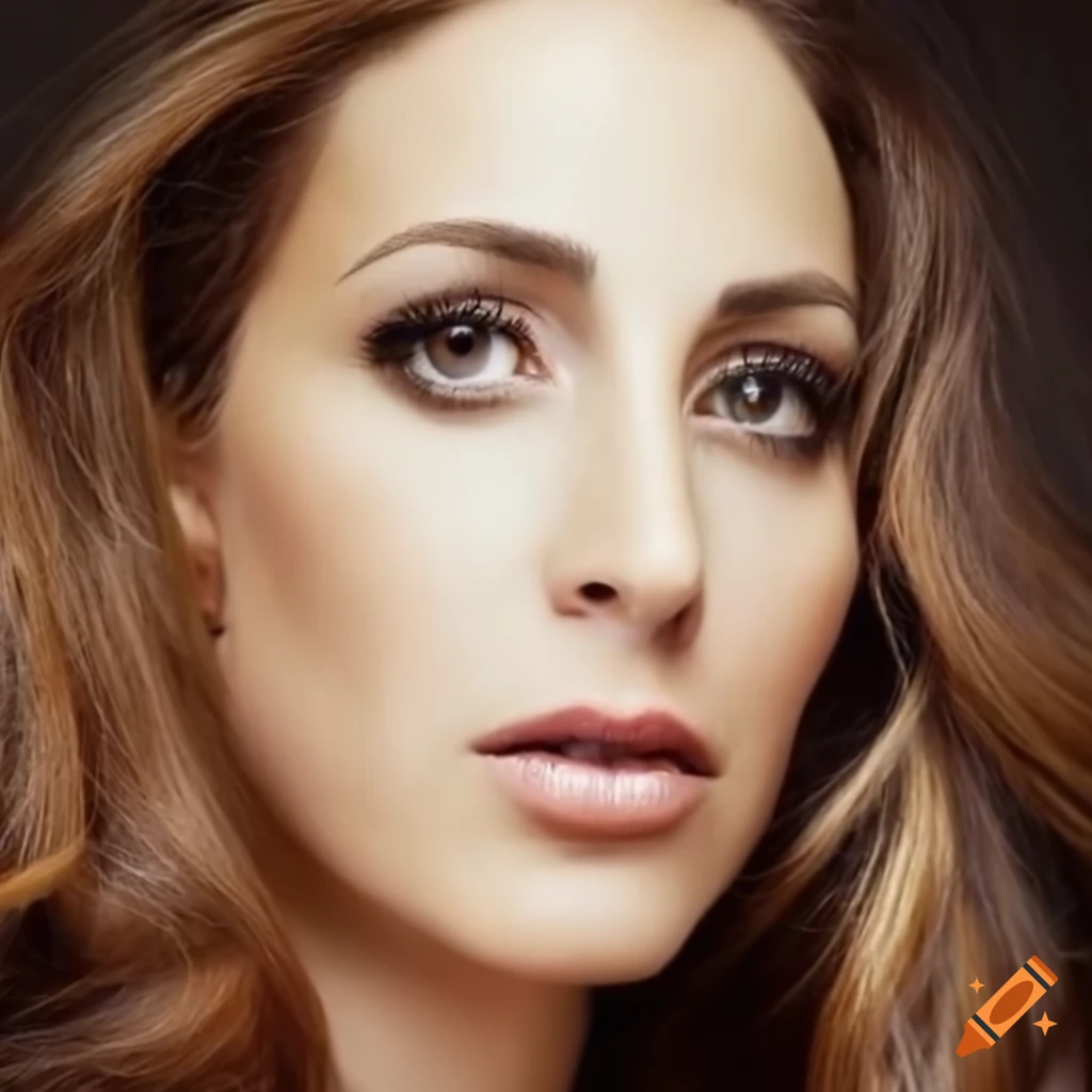Ana kasparian, closeup face, glamour portrait