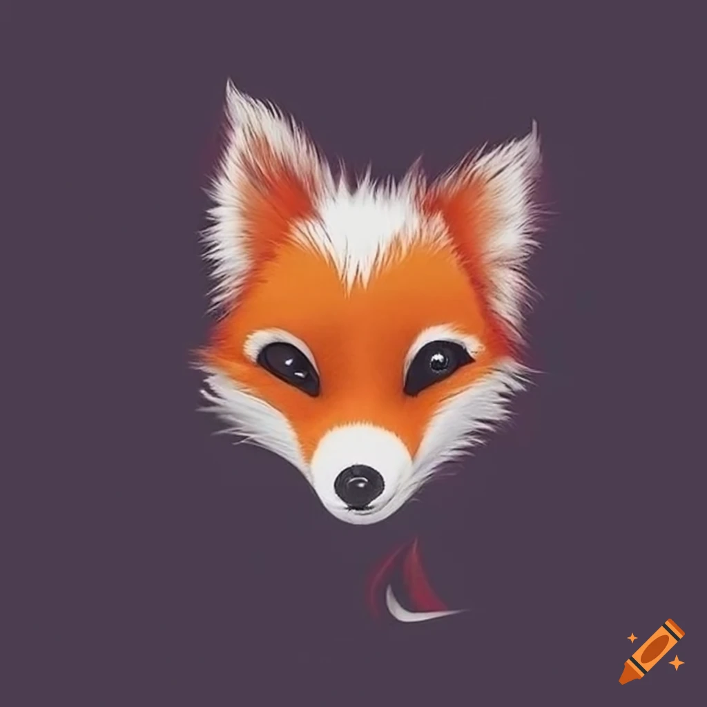 Smart fox logo tail