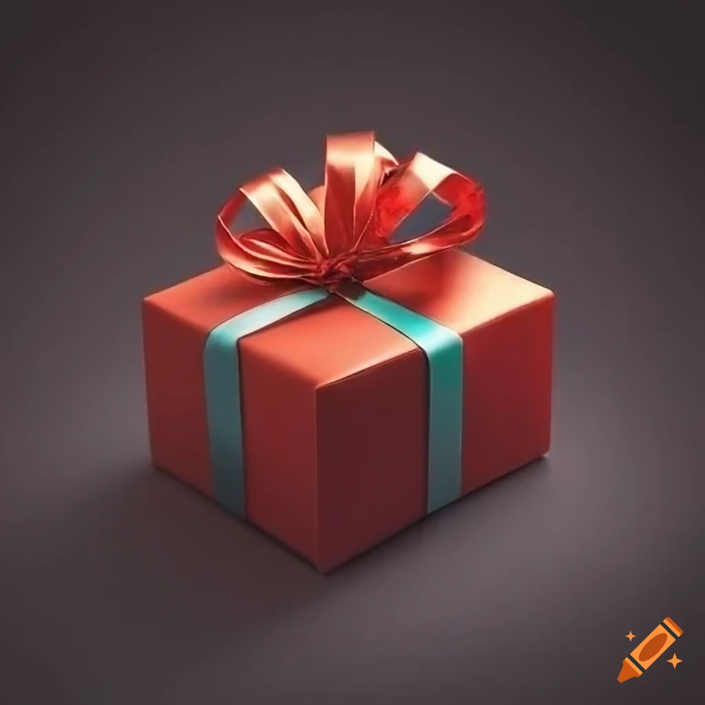 Gift box on Craiyon
