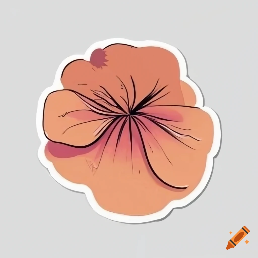 Minimalism illustration flower stickers