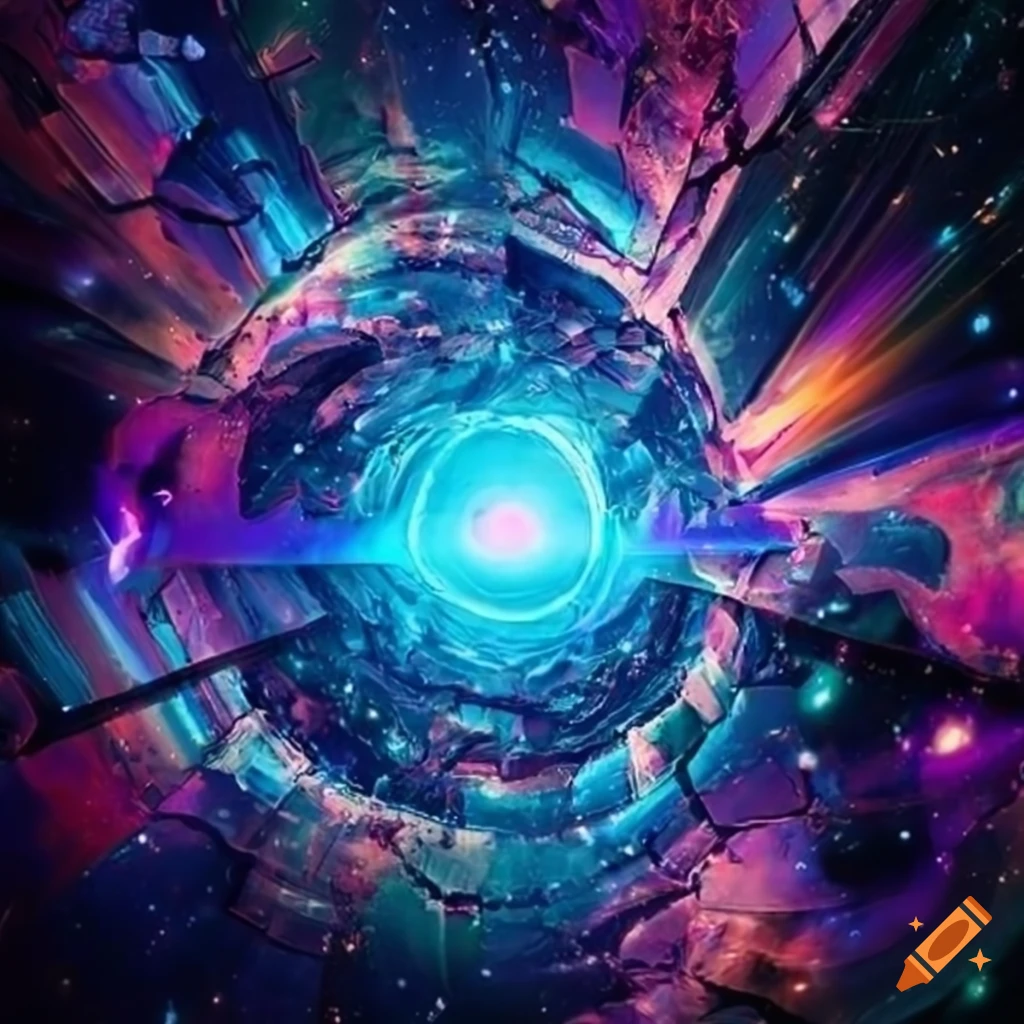 Shattered cosmic light on Craiyon