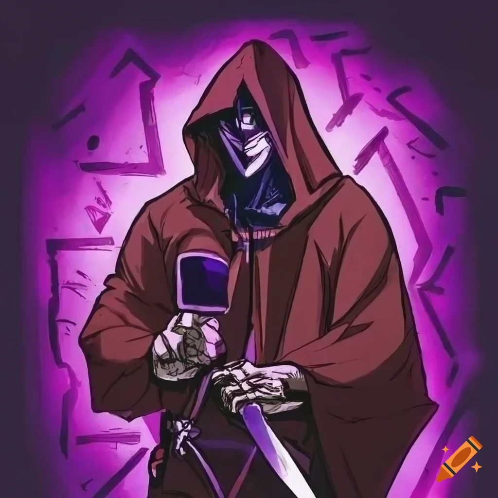 Professional 90's manga, professional 90's manga, humanoid cloacked ...