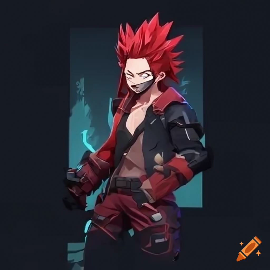 Kirishima rock valorant on Craiyon
