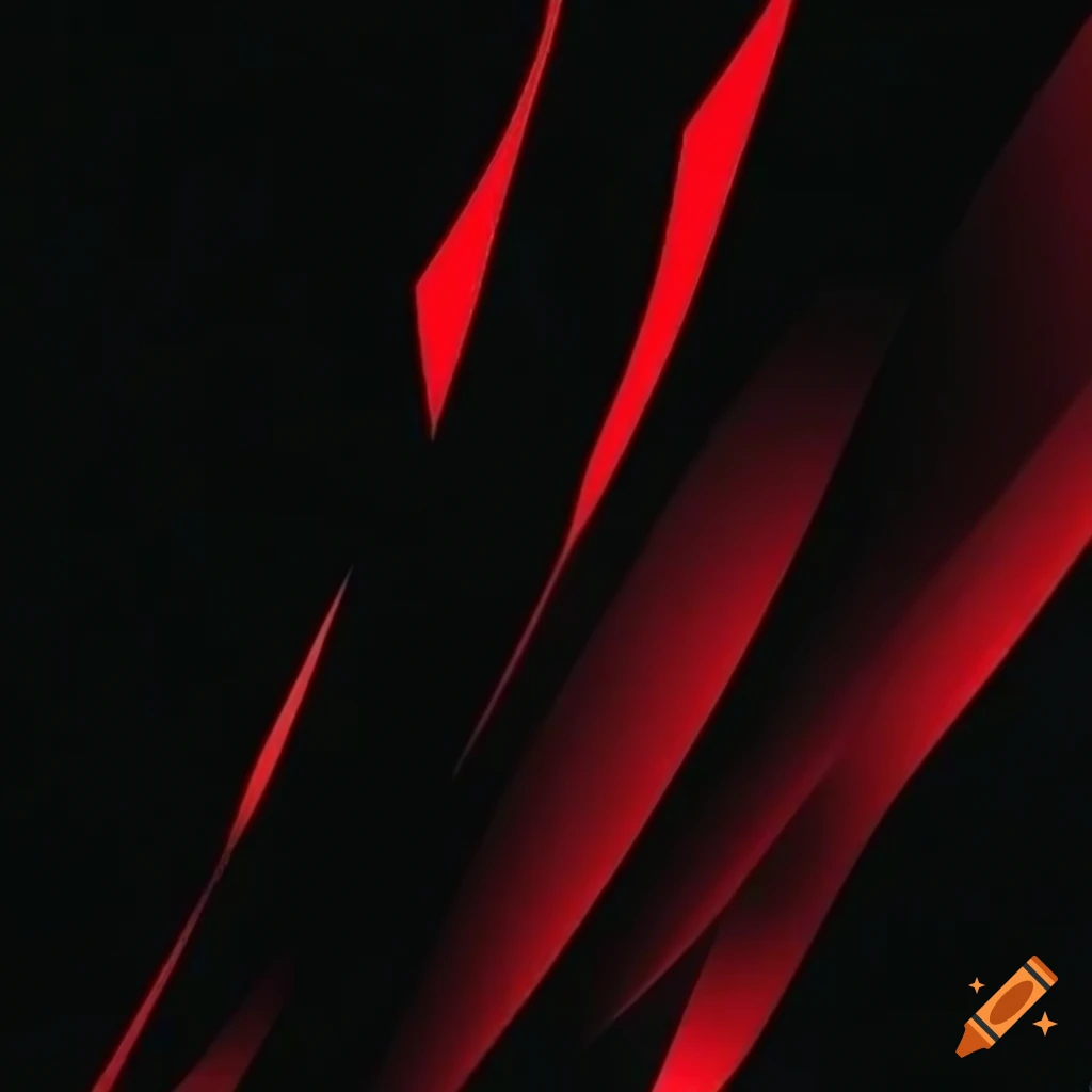 Abstract black red simple design on Craiyon