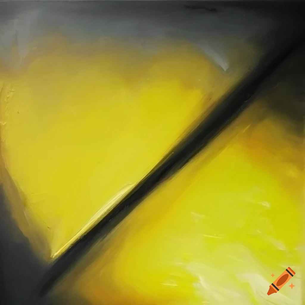 Yellow gradient oil painting with shiny tint on Craiyon