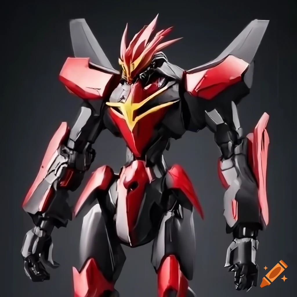 Black red Lancelot knightmare frame mech code geass, hyper realistic ...