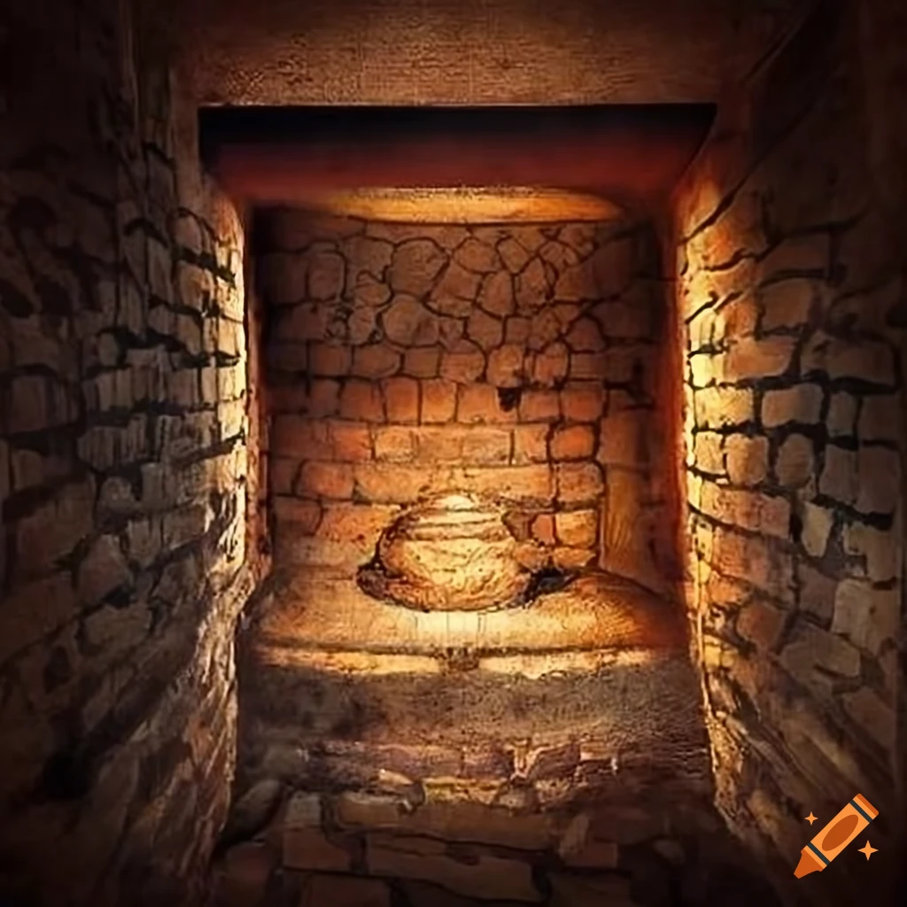 Ancient roman mosaic of torture chamber