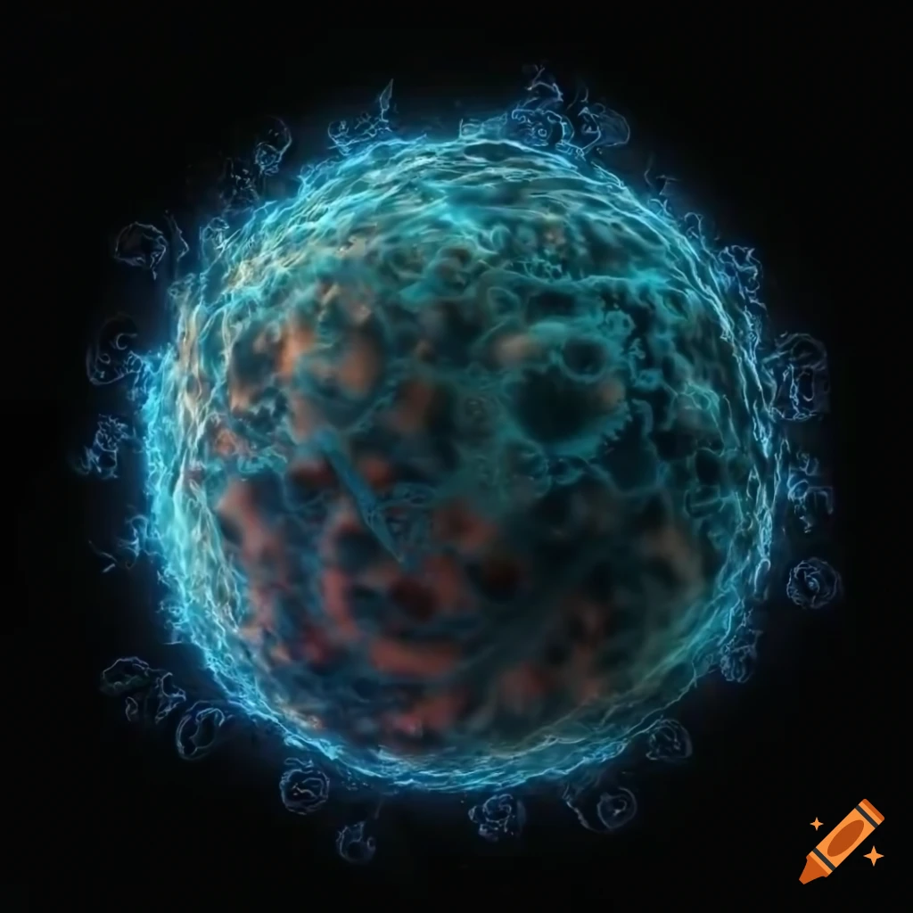 Micro world particles 3d fractal on Craiyon