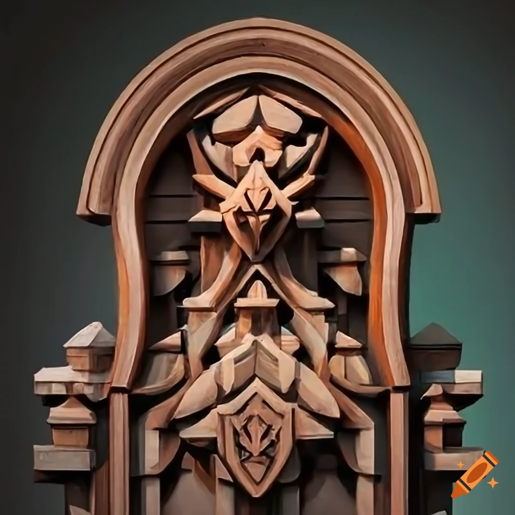 ‘Architectural Stave carving’-Style, hd Zelda game, 🌾 sculpture ...