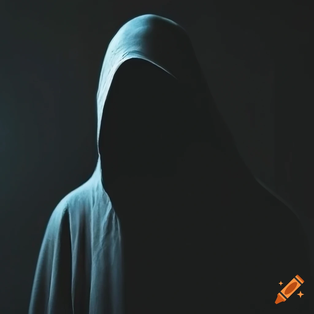 Detailed cloaked figure, dark lighting, menacing posture