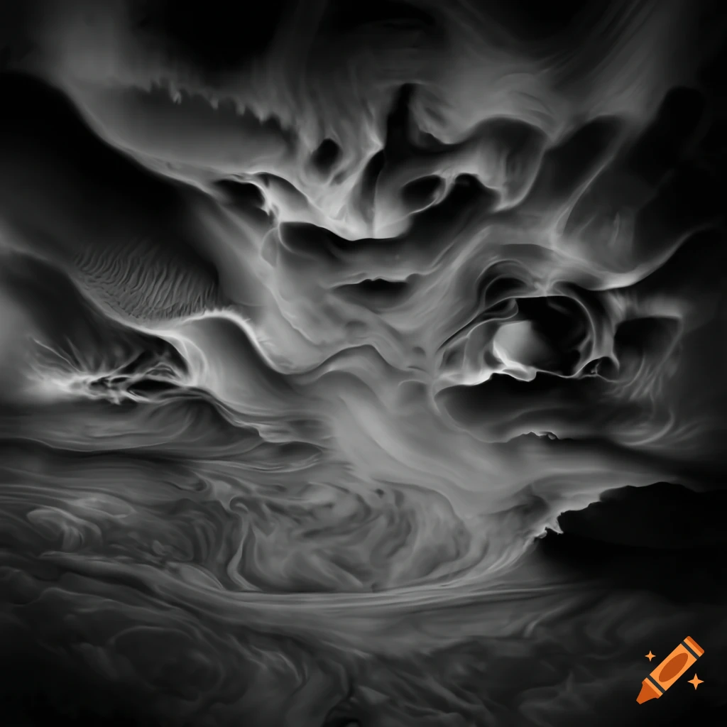 Surreal bizarre nightmare landscape, insane geometry, spirals, geometry ...
