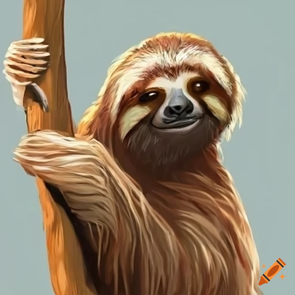 Realistic looking sloth
