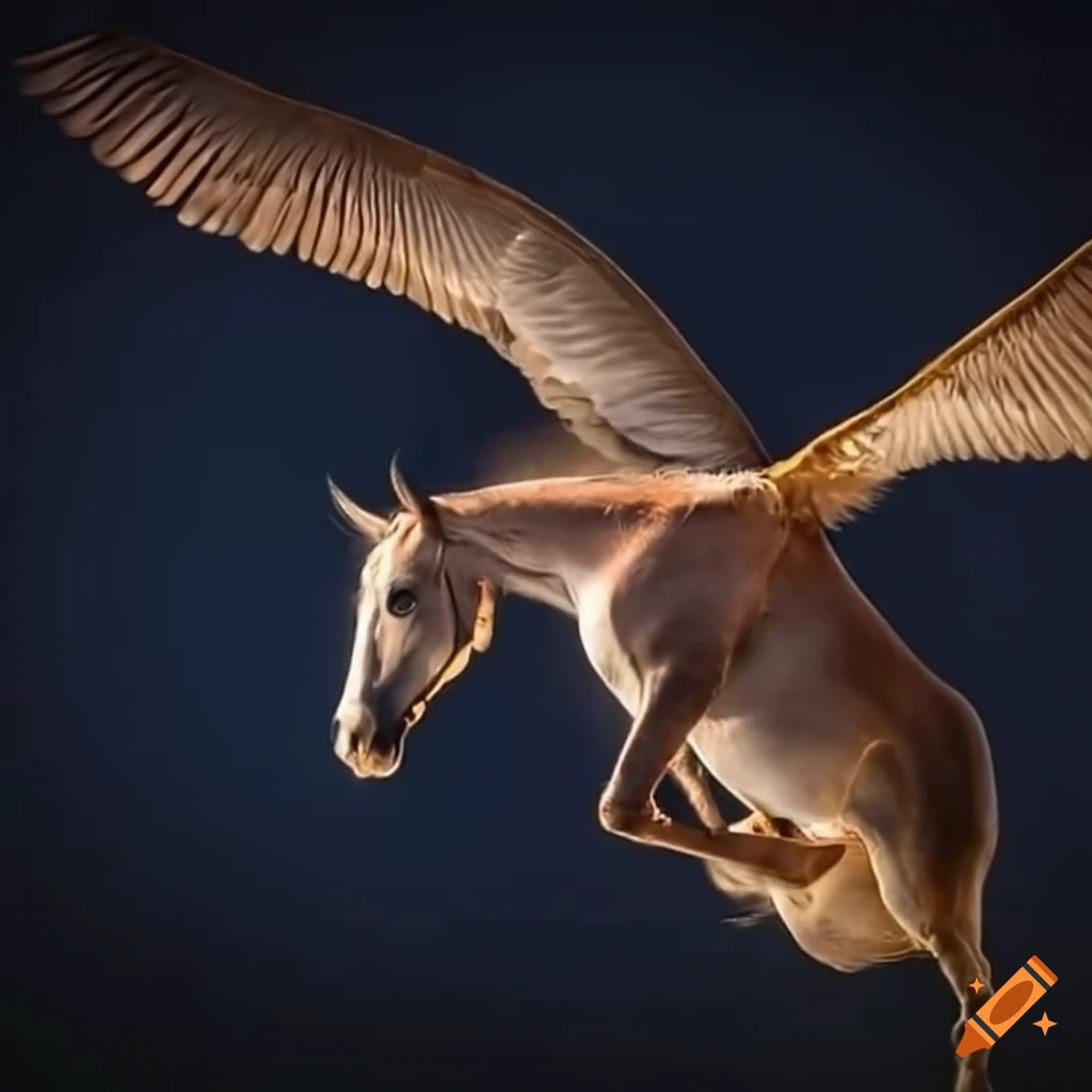 Flying horse on Craiyon