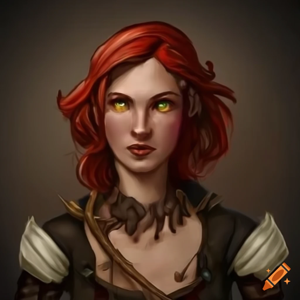 Female human bard on Craiyon