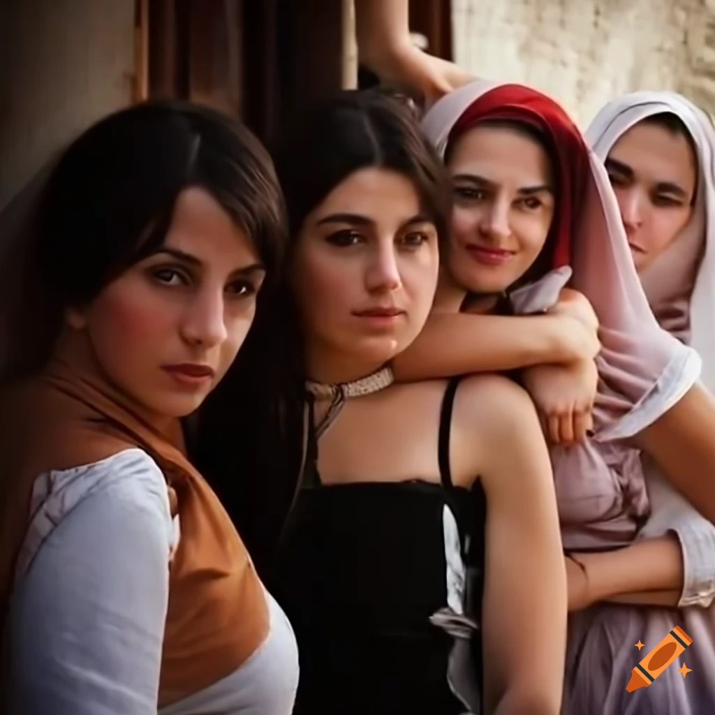Group of turkish women staring on Craiyon