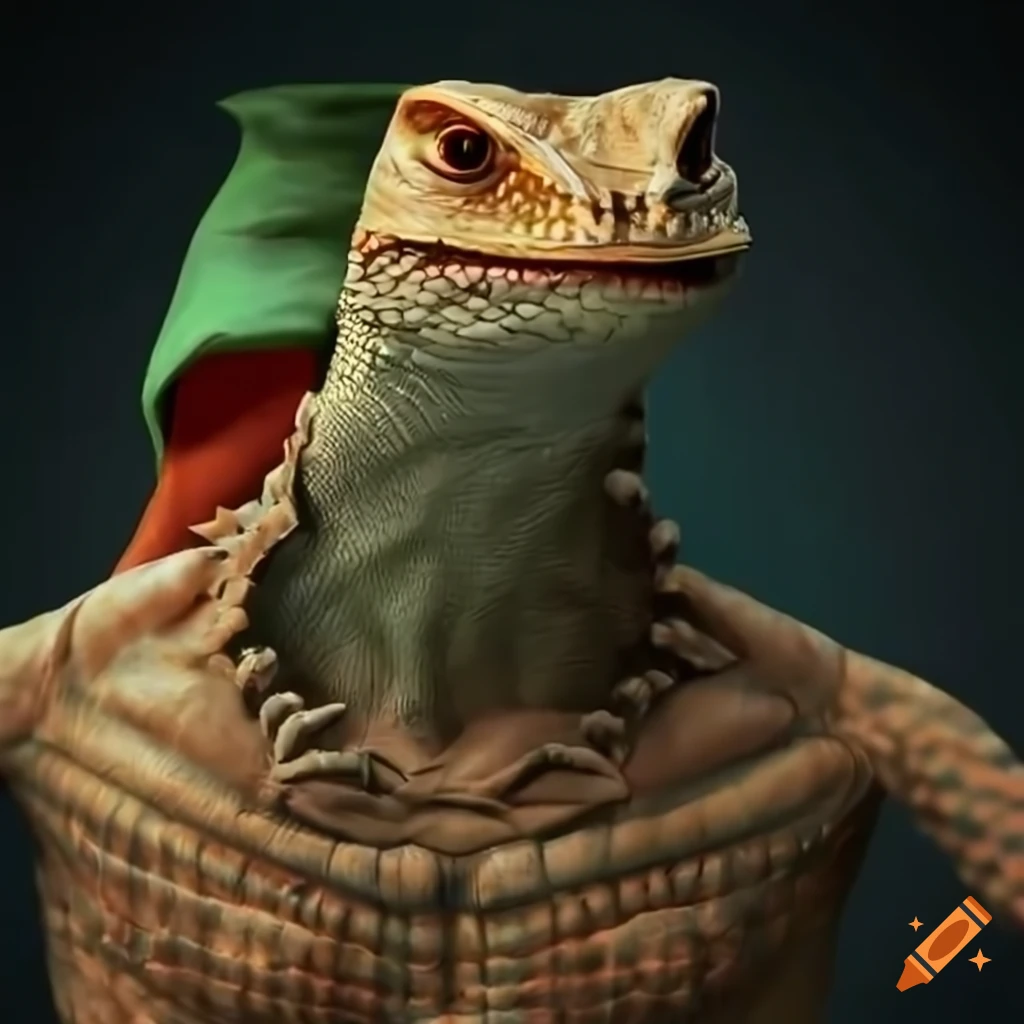 Lizardman with maya clothes sleeping soundly on the bed, hd on Craiyon