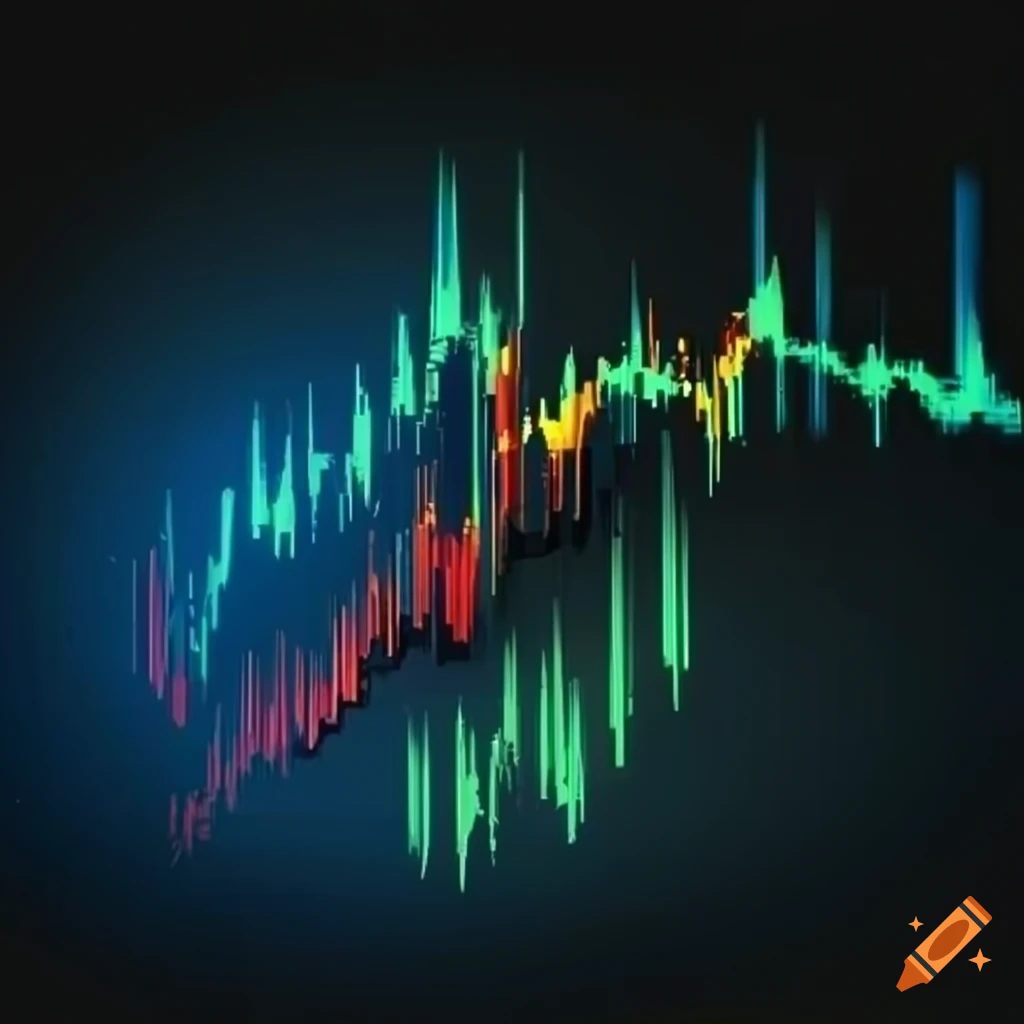 Dynamic abstract graphic depicting failure in the stock market on Craiyon