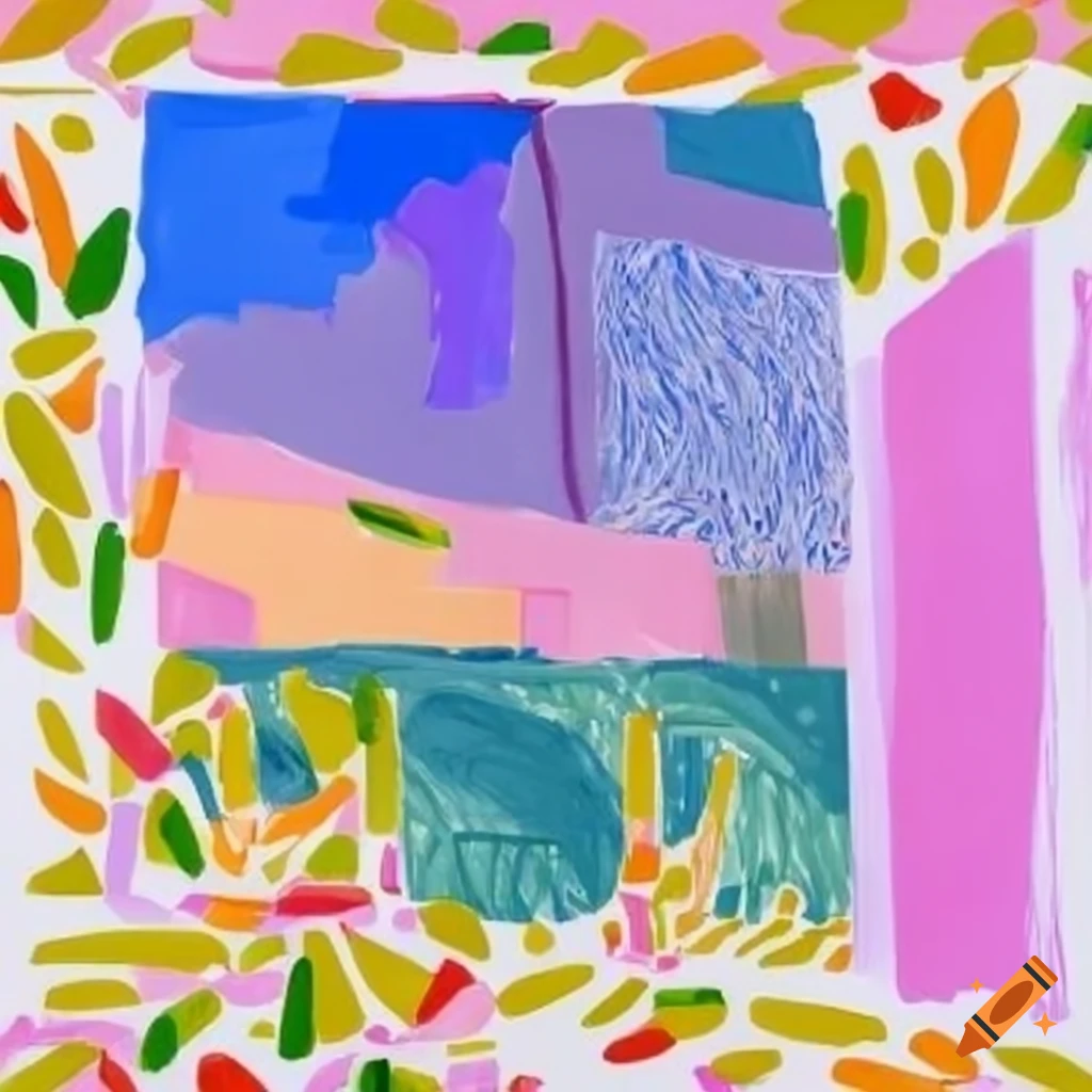 Style of cubism art + style of david hockney on Craiyon