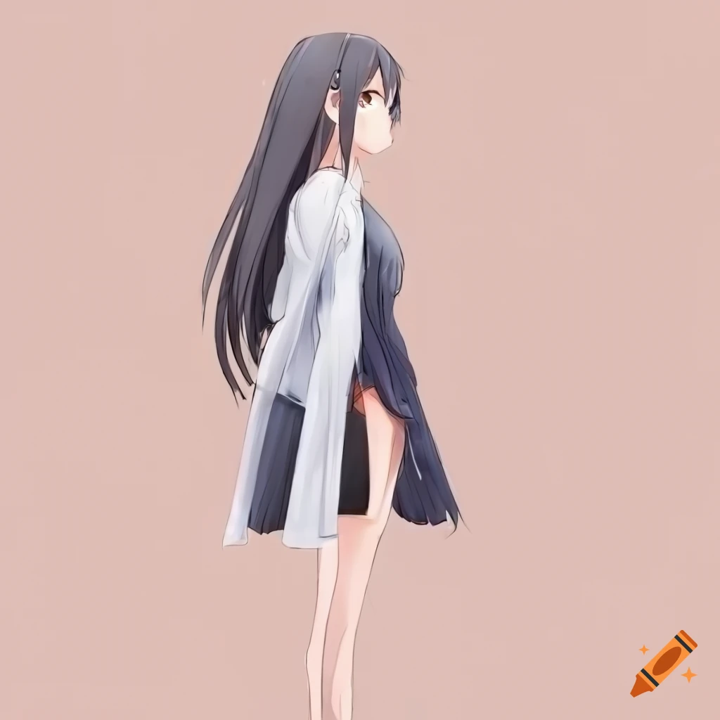 Masterpiece 2d Anime Beautiful Girl Grey Hair Proportional Front