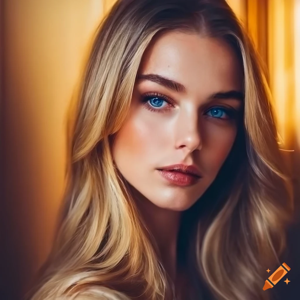RAW photo, (detailed face)+, portrait of a beautiful blonde woman ...