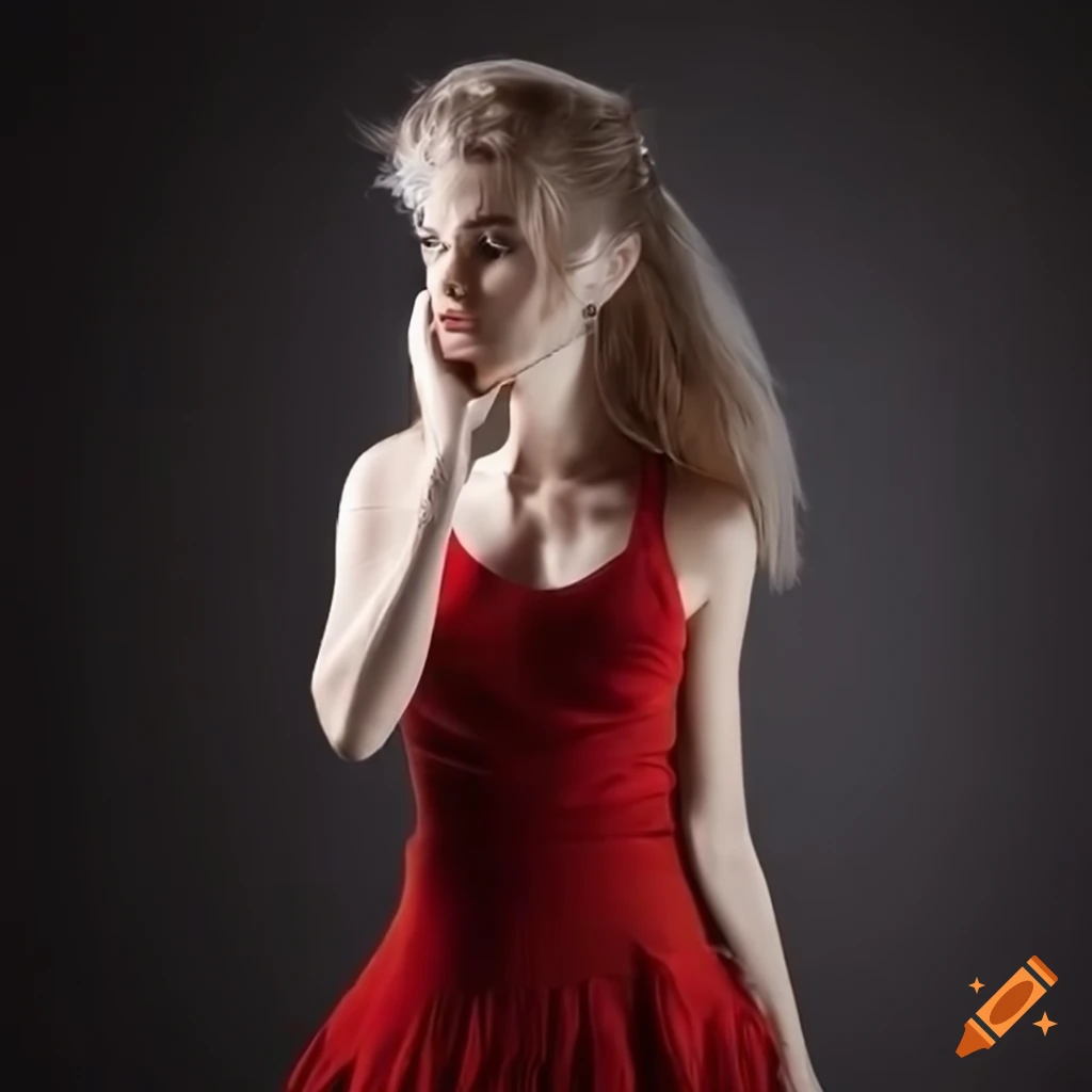 Female steaming clothes realistic