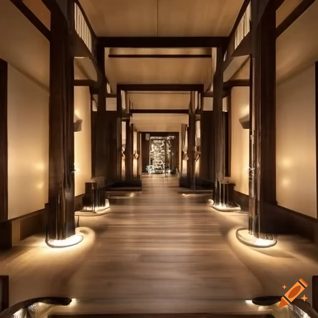 Hotel hall natural style contemporary bali chic