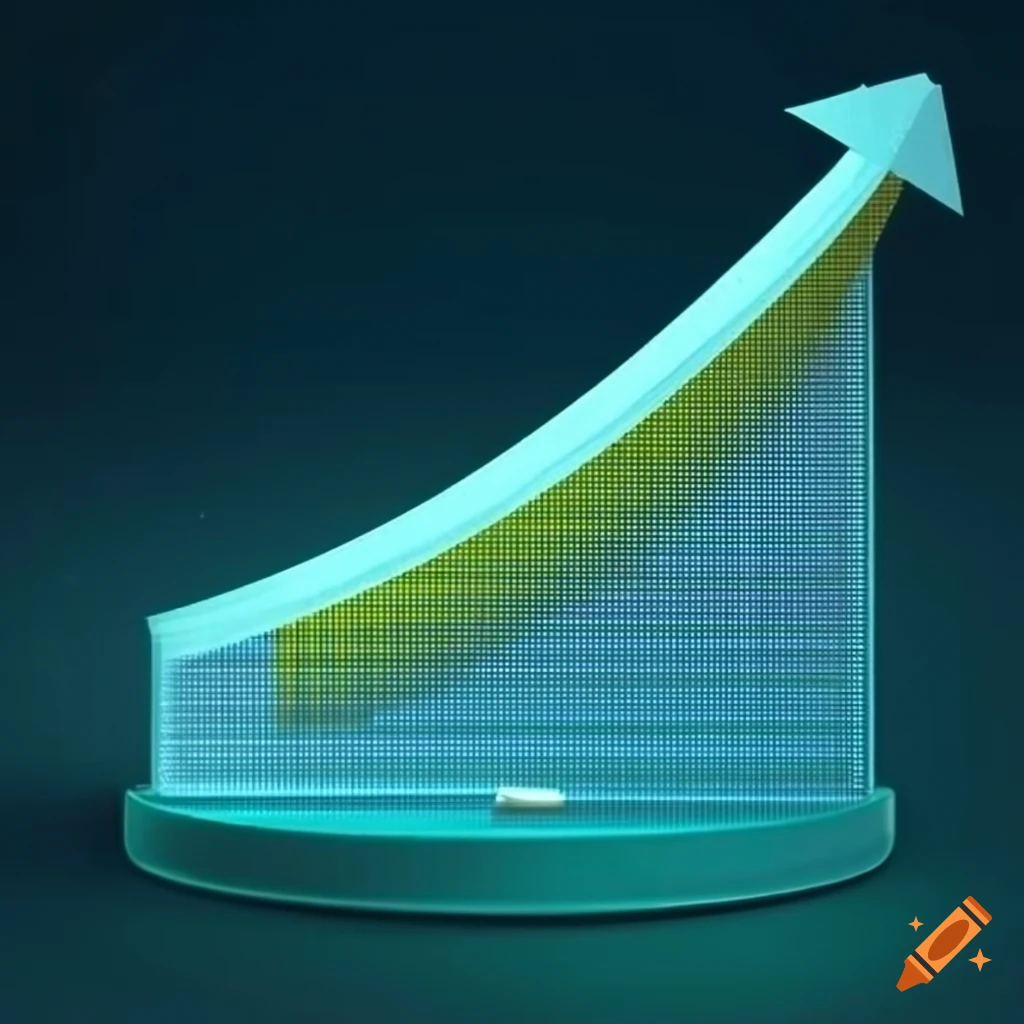 A graph showing pay roll data during an office presentation
