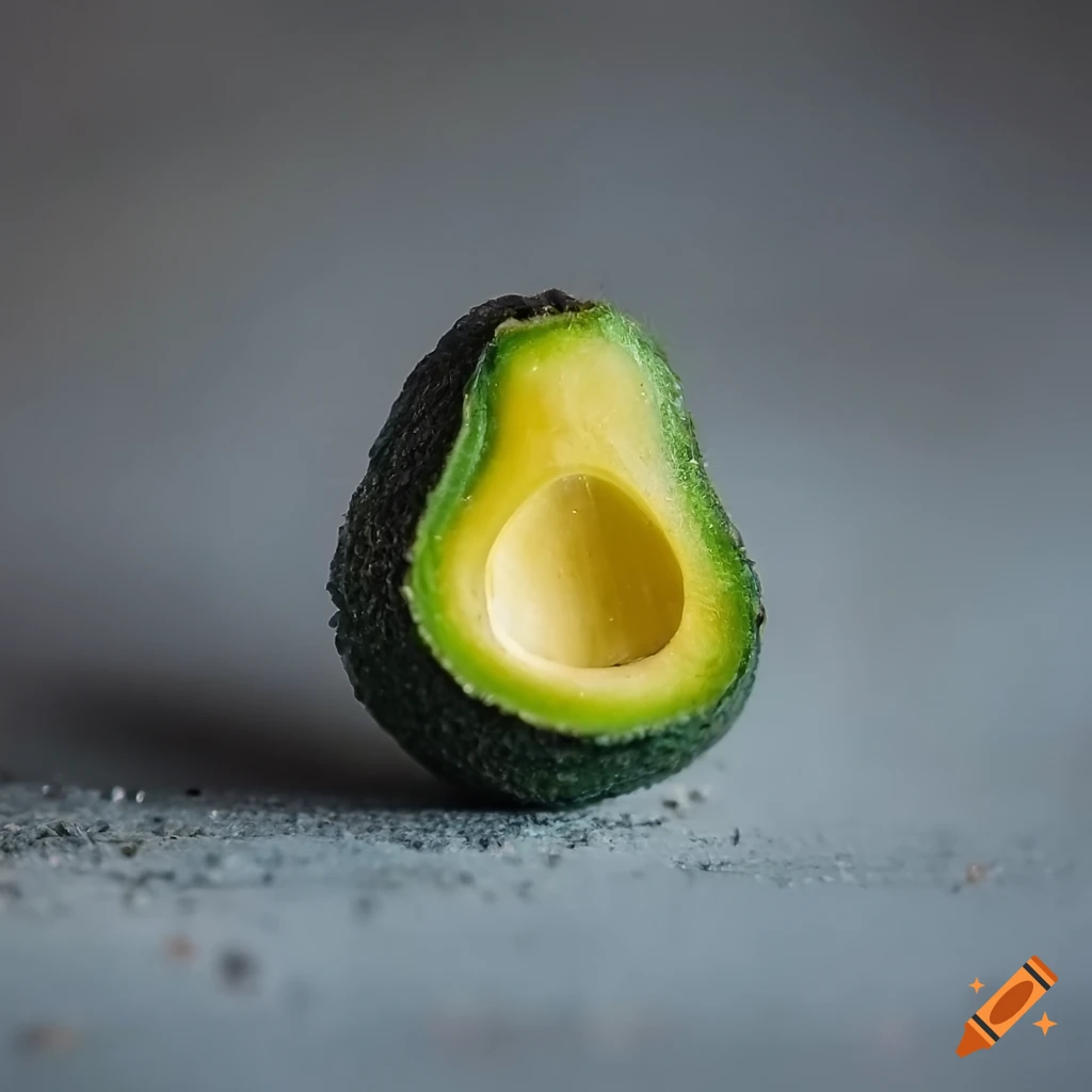 A miniature avocado, product photo, mini miniature on Craiyon