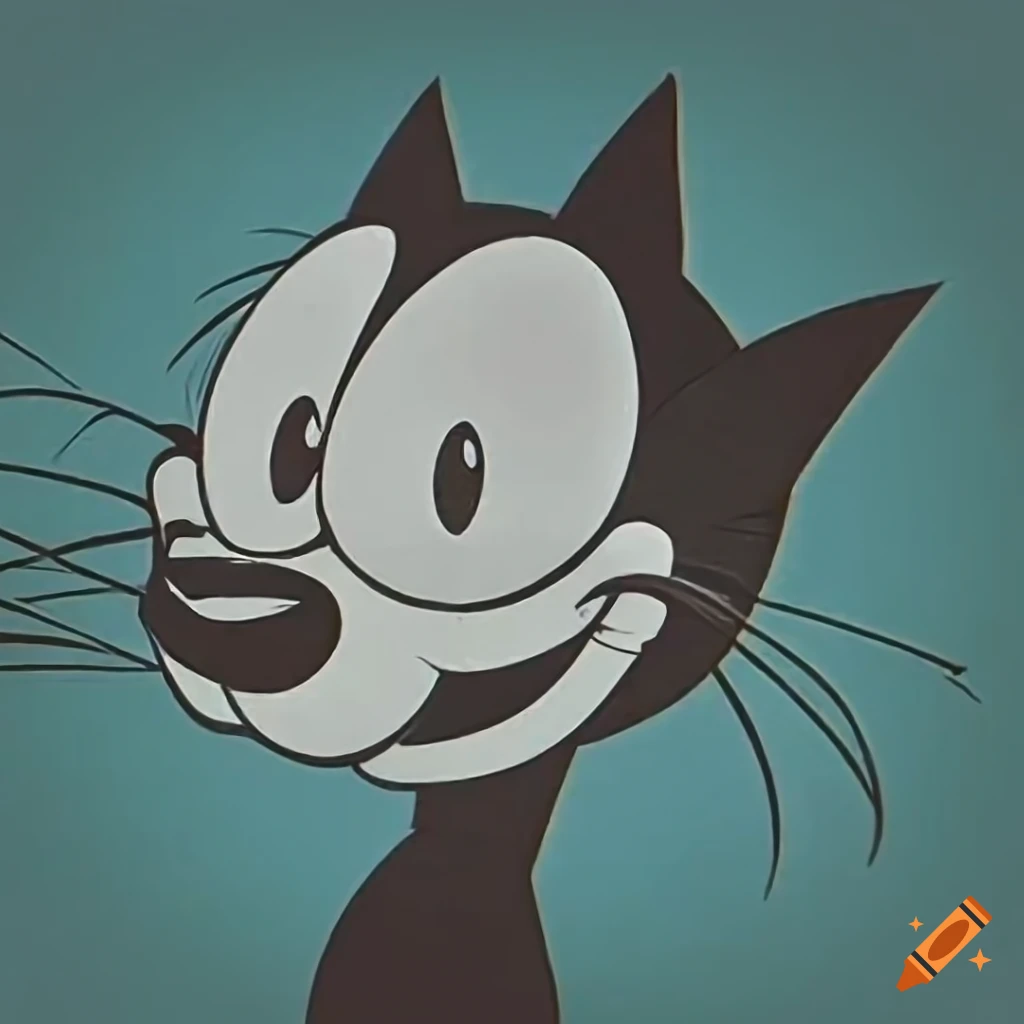 Digital, 2D, vintage 1930’s cartoon, black and white filter, film grain ...