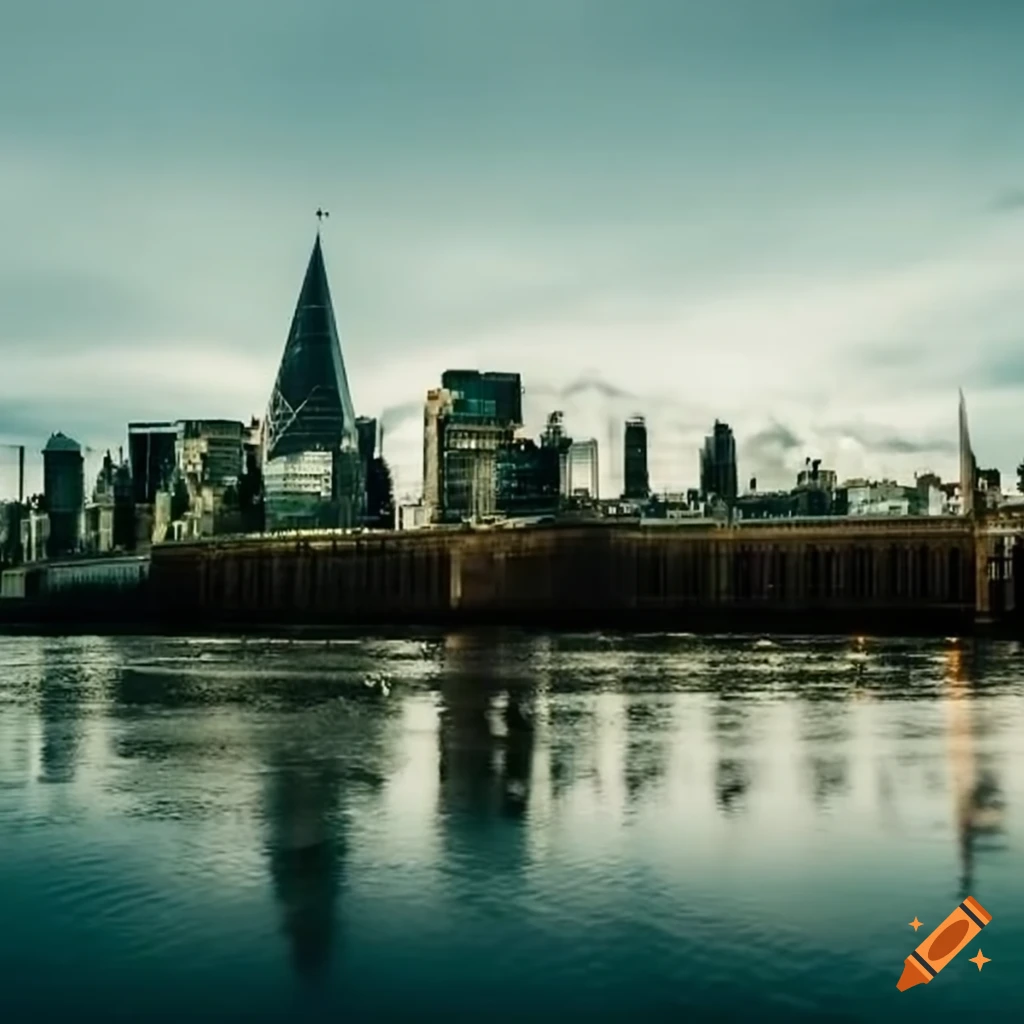 City of london landscape green and white