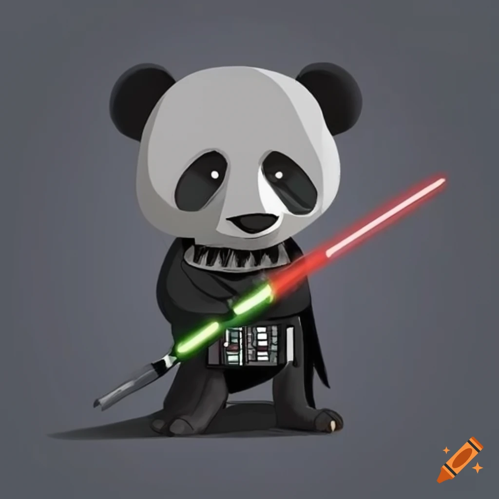 Darth vader panda