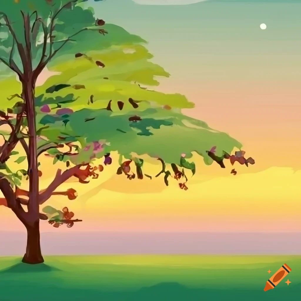 A happy peaceful scene