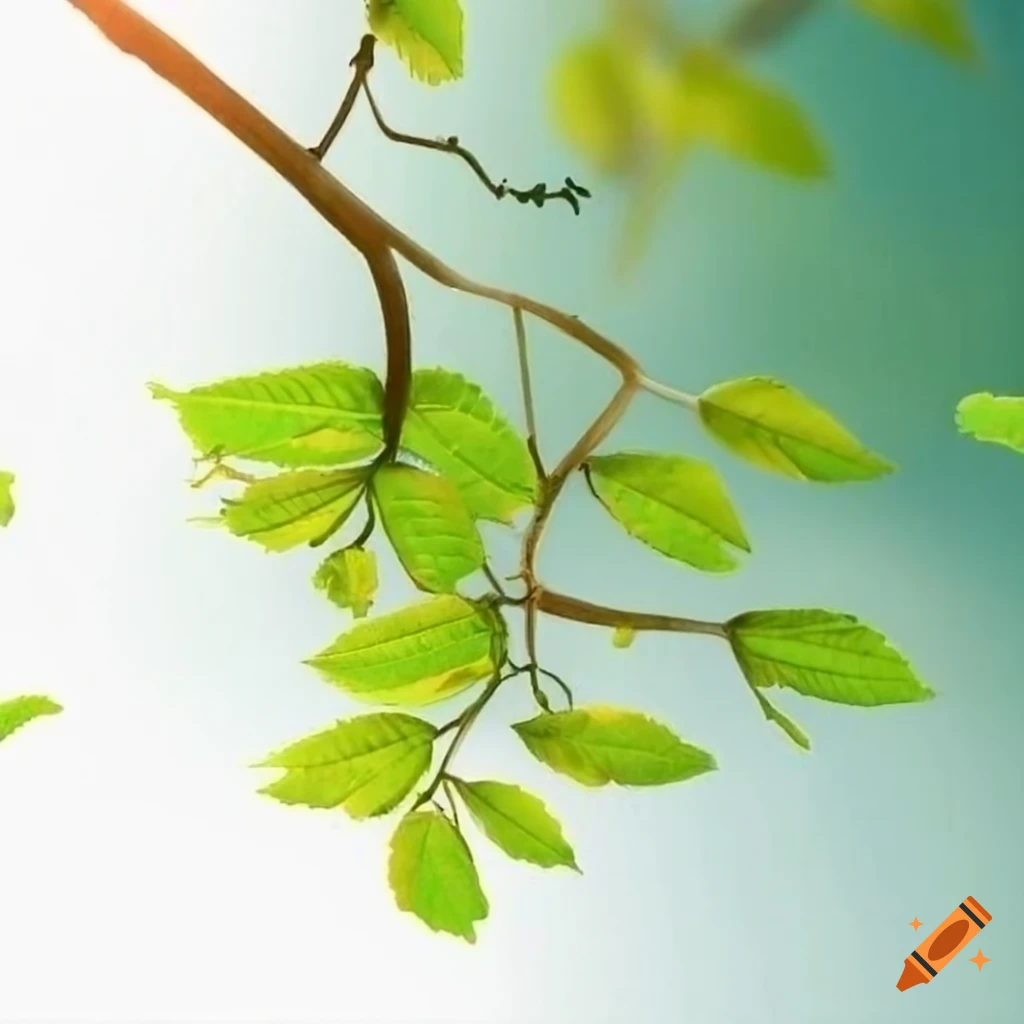 Tree branch flat without leafs