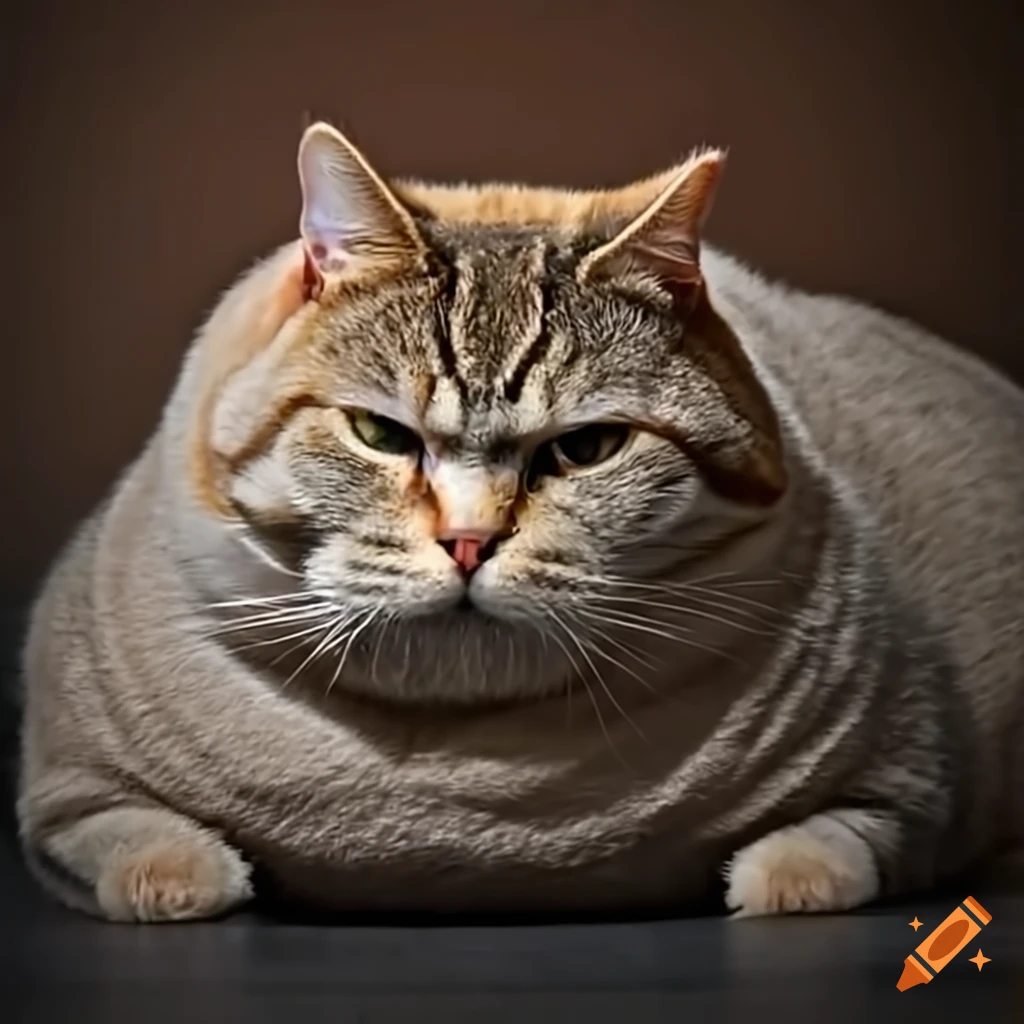 Big, fat, cuddle cat, city bachground, 4k on Craiyon