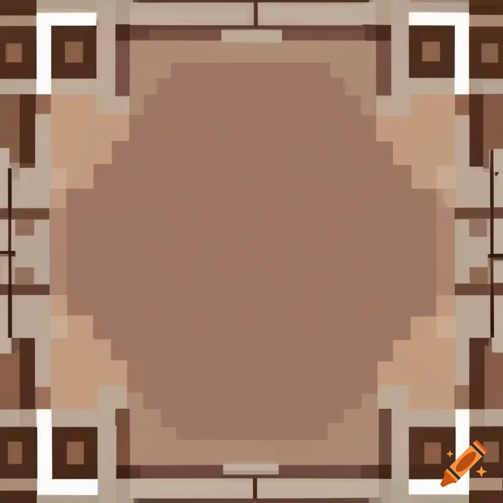 Pixel art background with brown and white squares