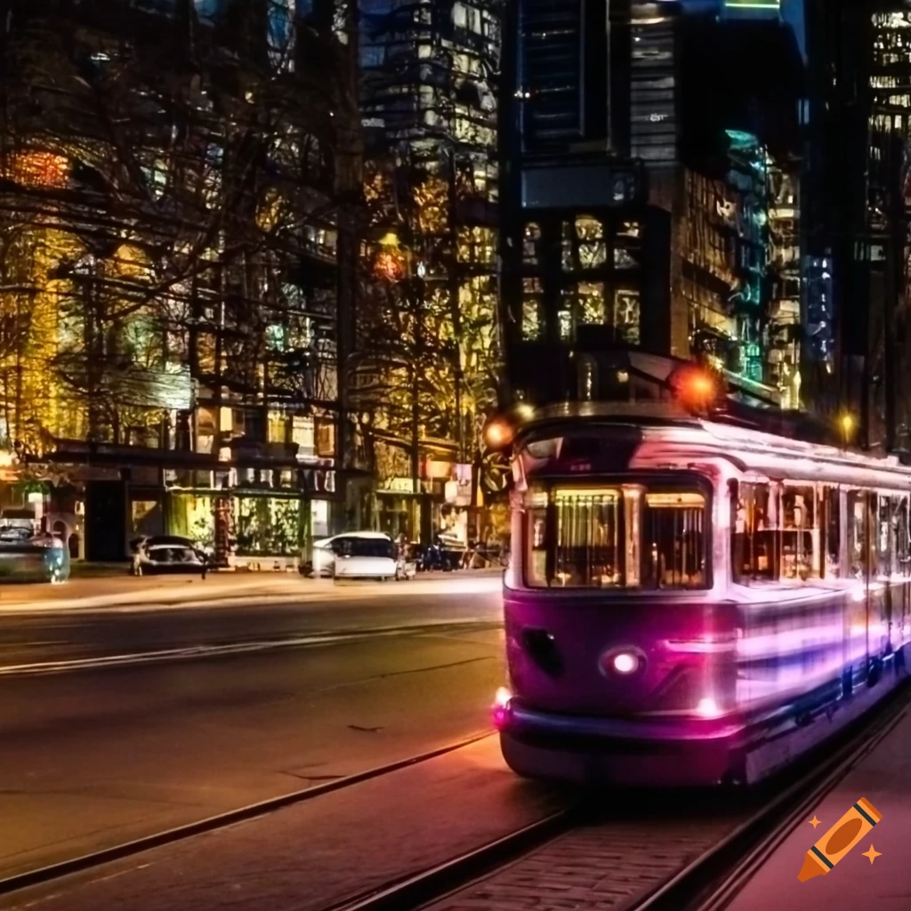 Trams in vancouver on Craiyon
