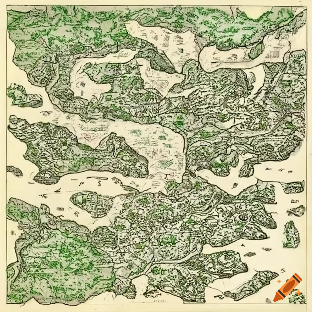 Map of a giant forest that is west of las vegas in the future on Craiyon