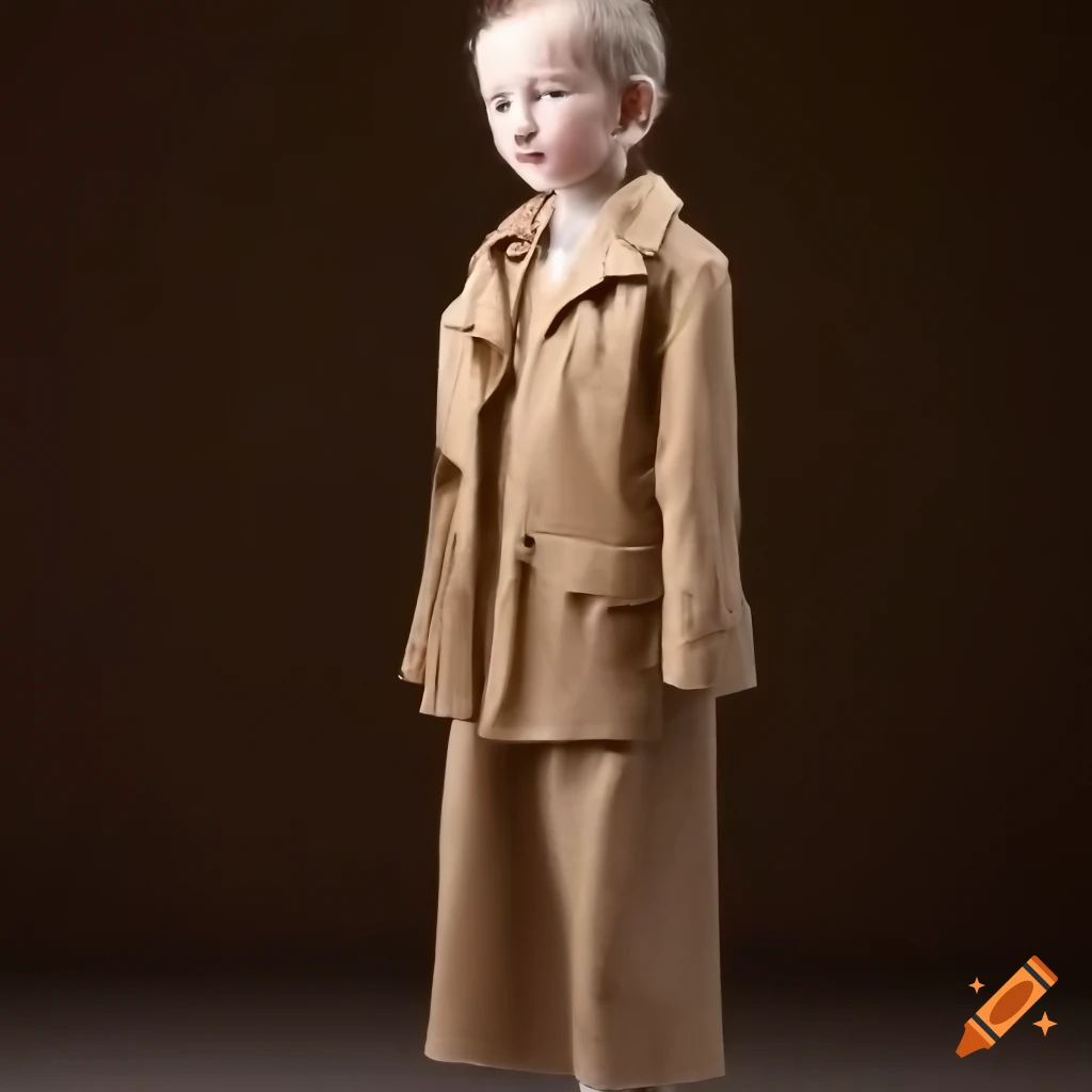 Frail Figure, long torso with short arms, looks more like 3 children in ...