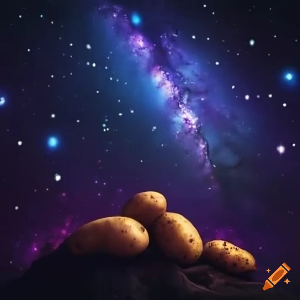 1200x480 galaxy full of potatoes on Craiyon