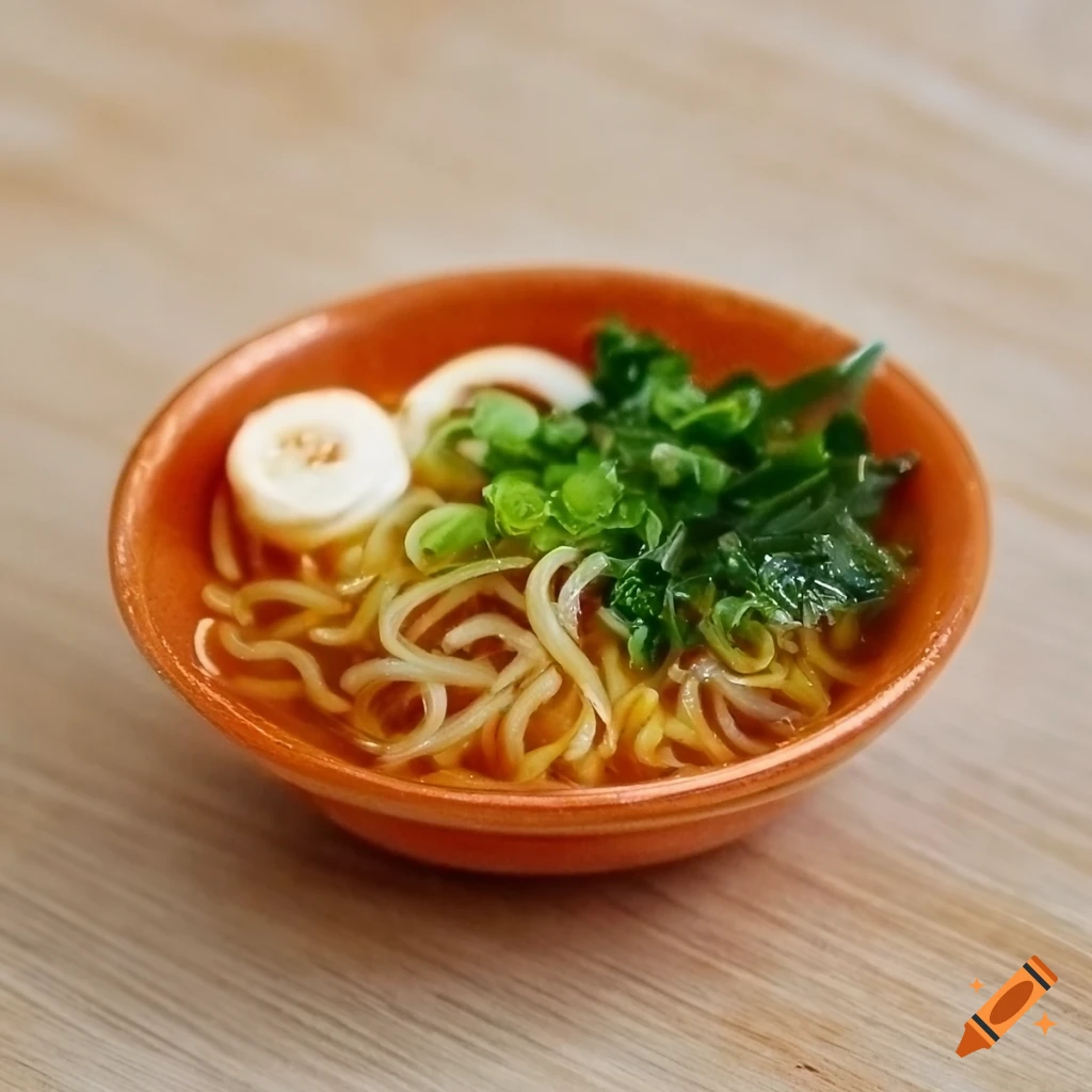 A miniature ramen, product photo, mini miniature on Craiyon