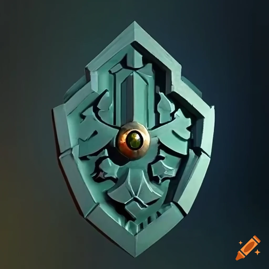 ‘architectural stave carving’-style, hd zelda game, sword shield ...