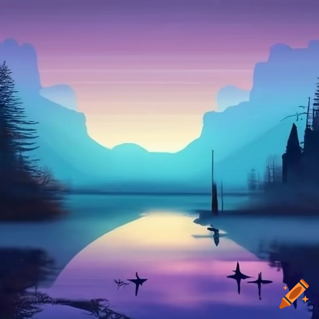 A happy peaceful scene