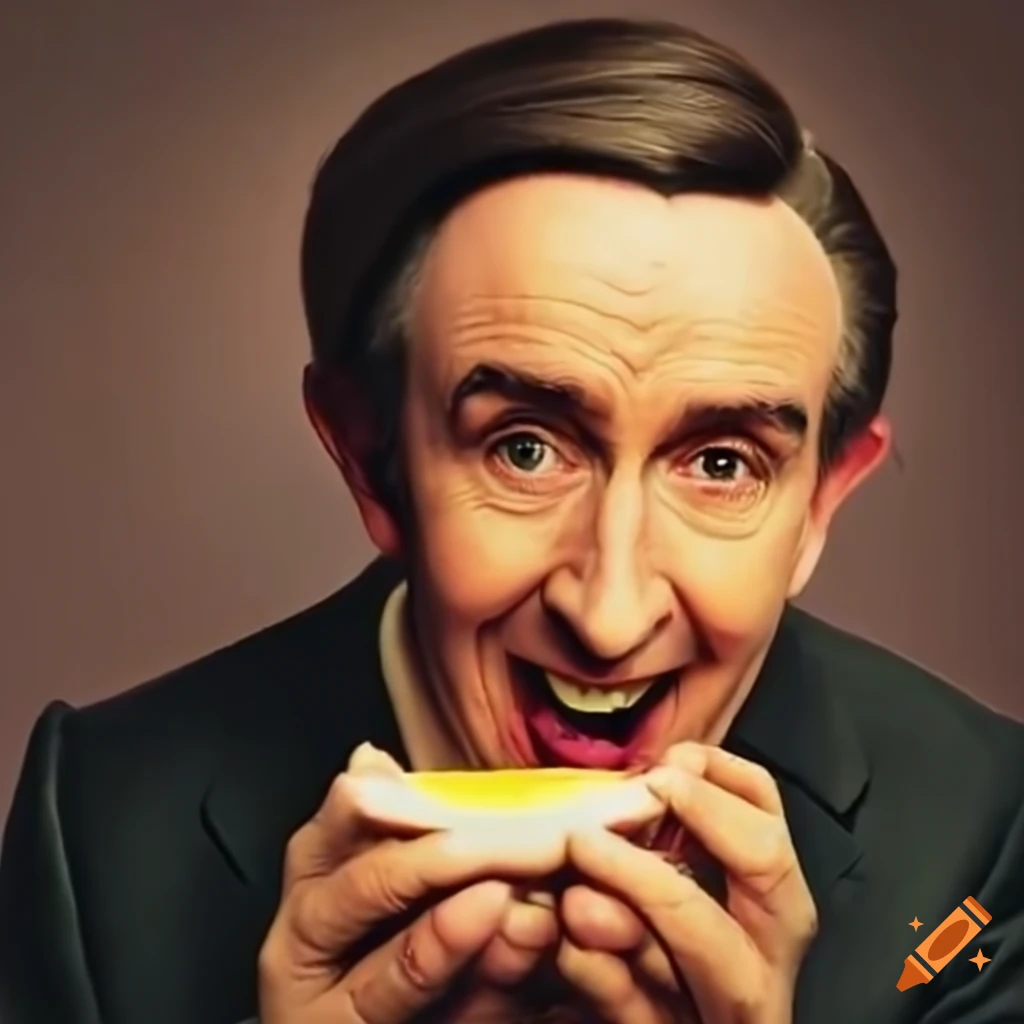 Alan partridge eating a scotch egg on Craiyon