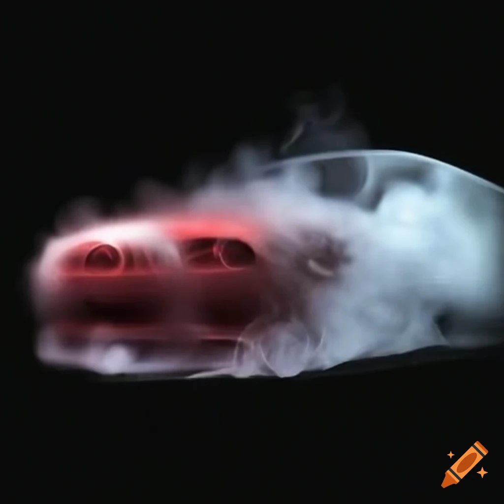 Smoke shaped like a car