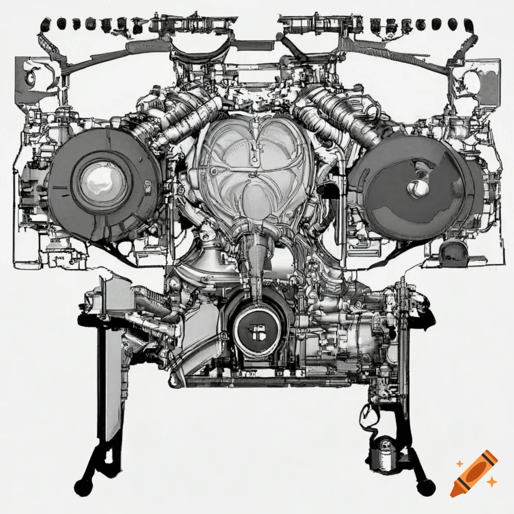 F-35 engine draw on Craiyon